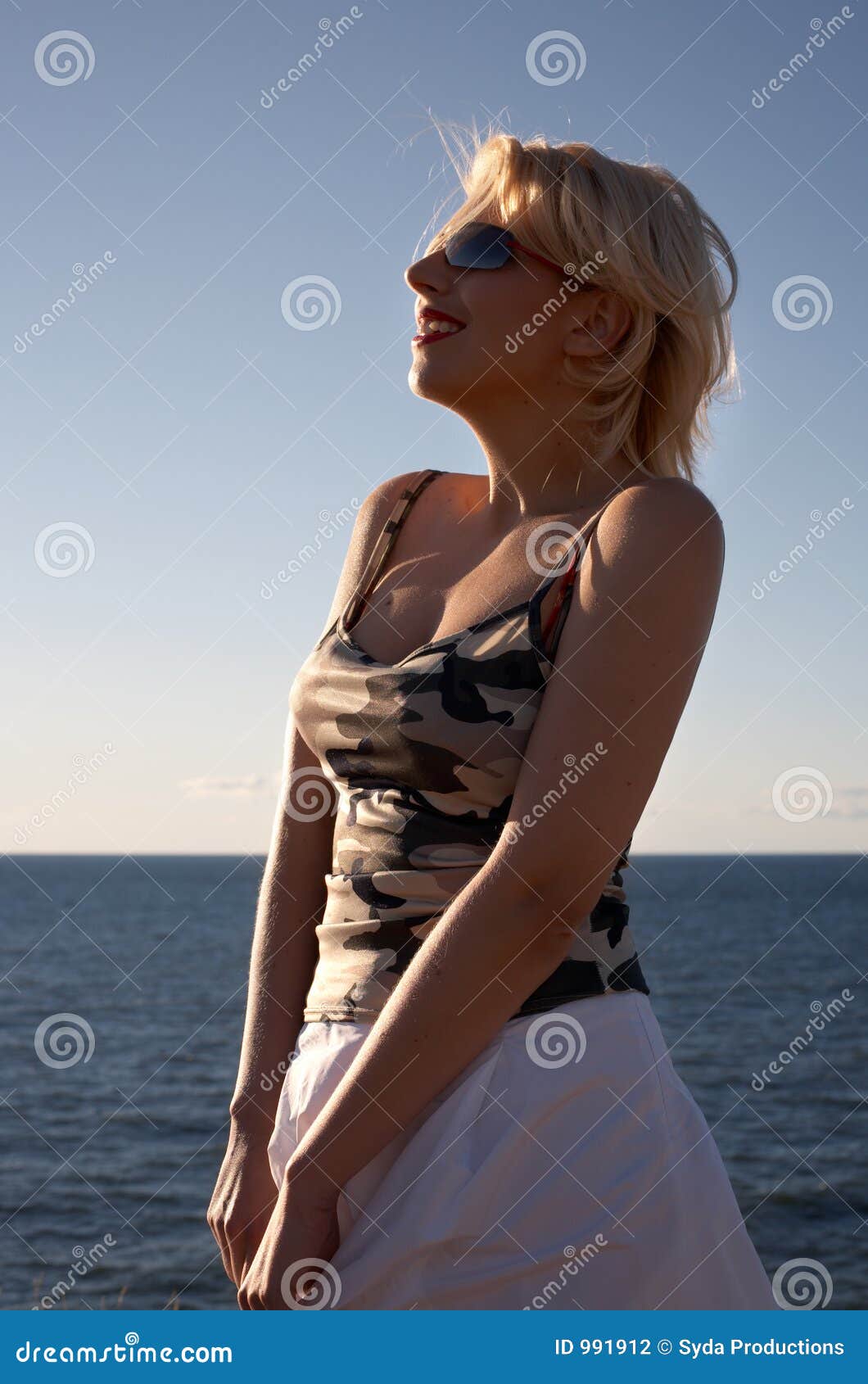 Fresh wind stock photo. Image of alluring, daydreaming - 991912
