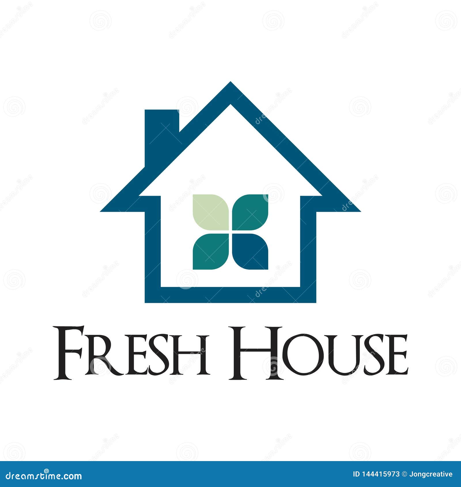 Fresh Window House Home Villa Property Logo Template Stock Vector ...