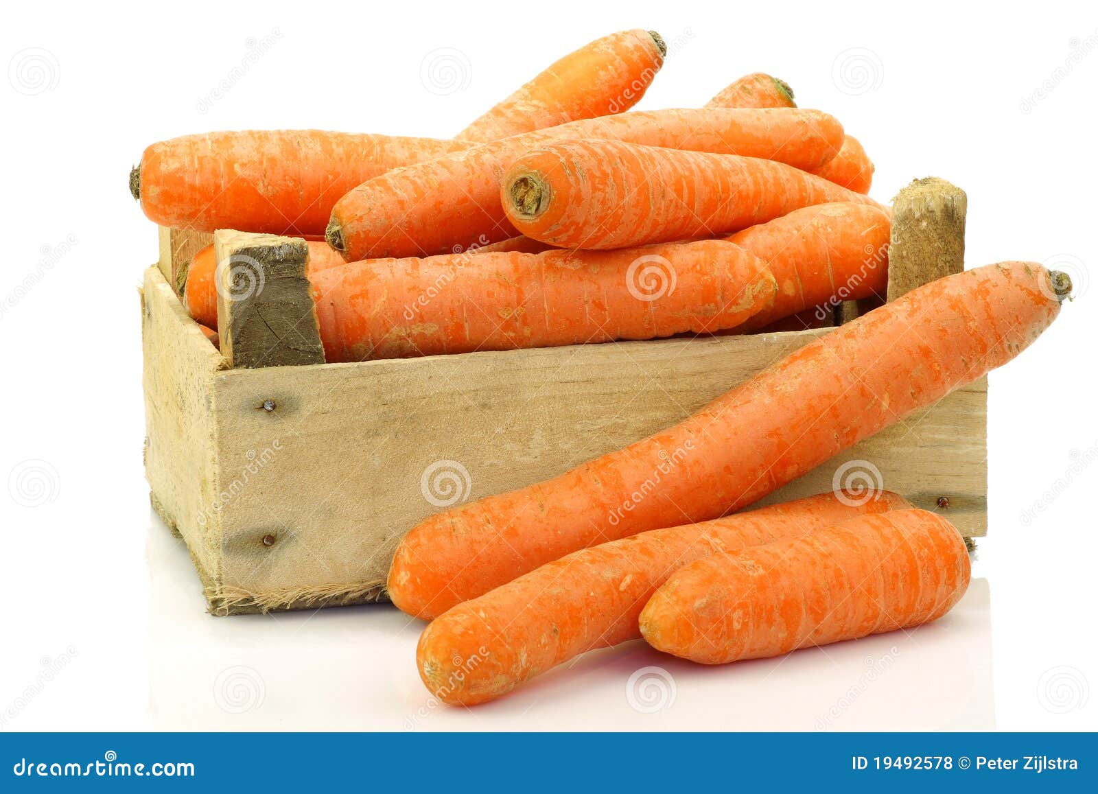 Fresh Winter Carrots in and Around a Wooden Box Stock Photo - Image of ...
