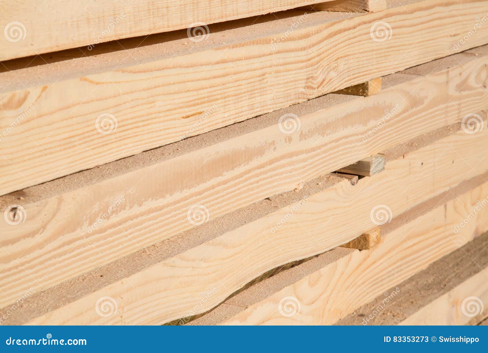 Fresh wooden studs stock image. Image of fence, industry - 83353273