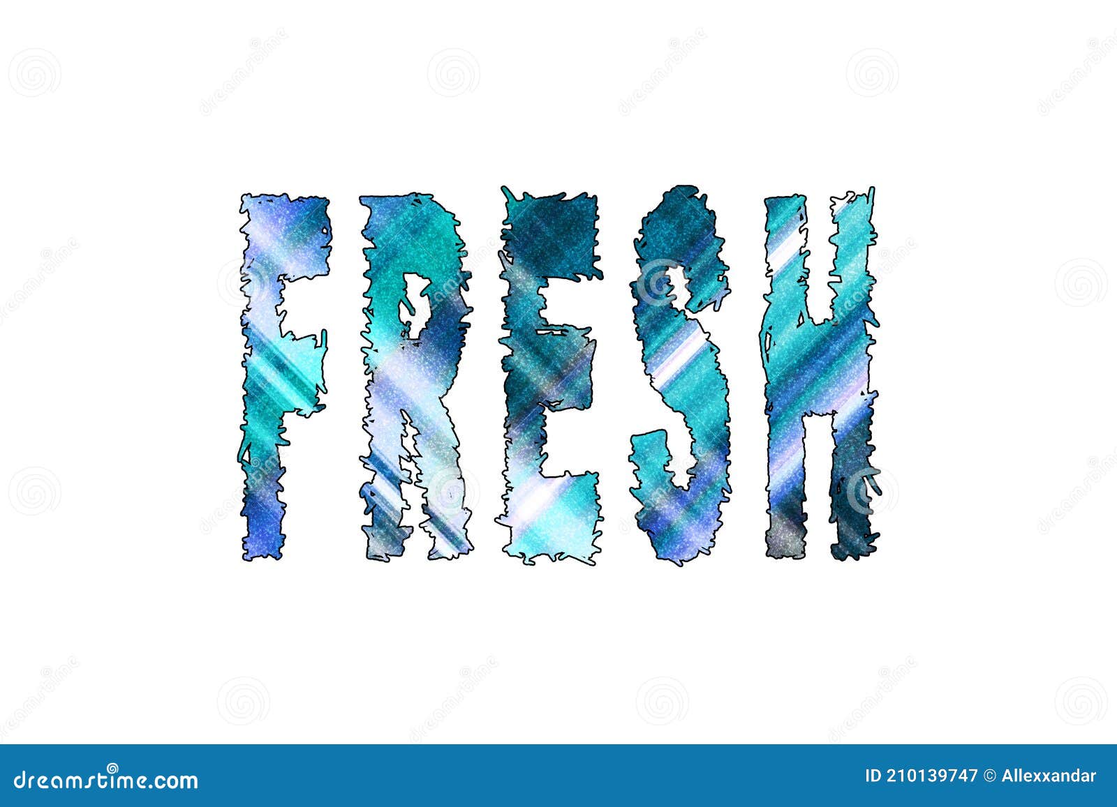 Fresh Word, Banner, Poster and Sticker Stock Illustration ...