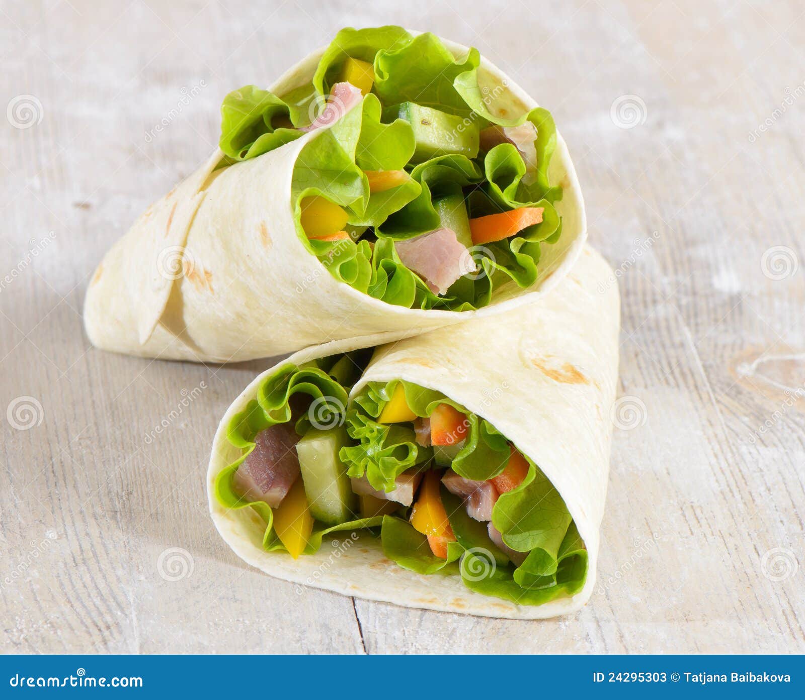Fresh wrap sandwiches stock image. Image of masa, food - 24295303