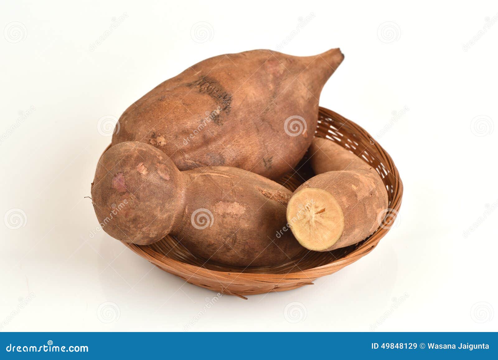 Fresh Yacon Roots on White Background Stock Image - Image of vegetable ...