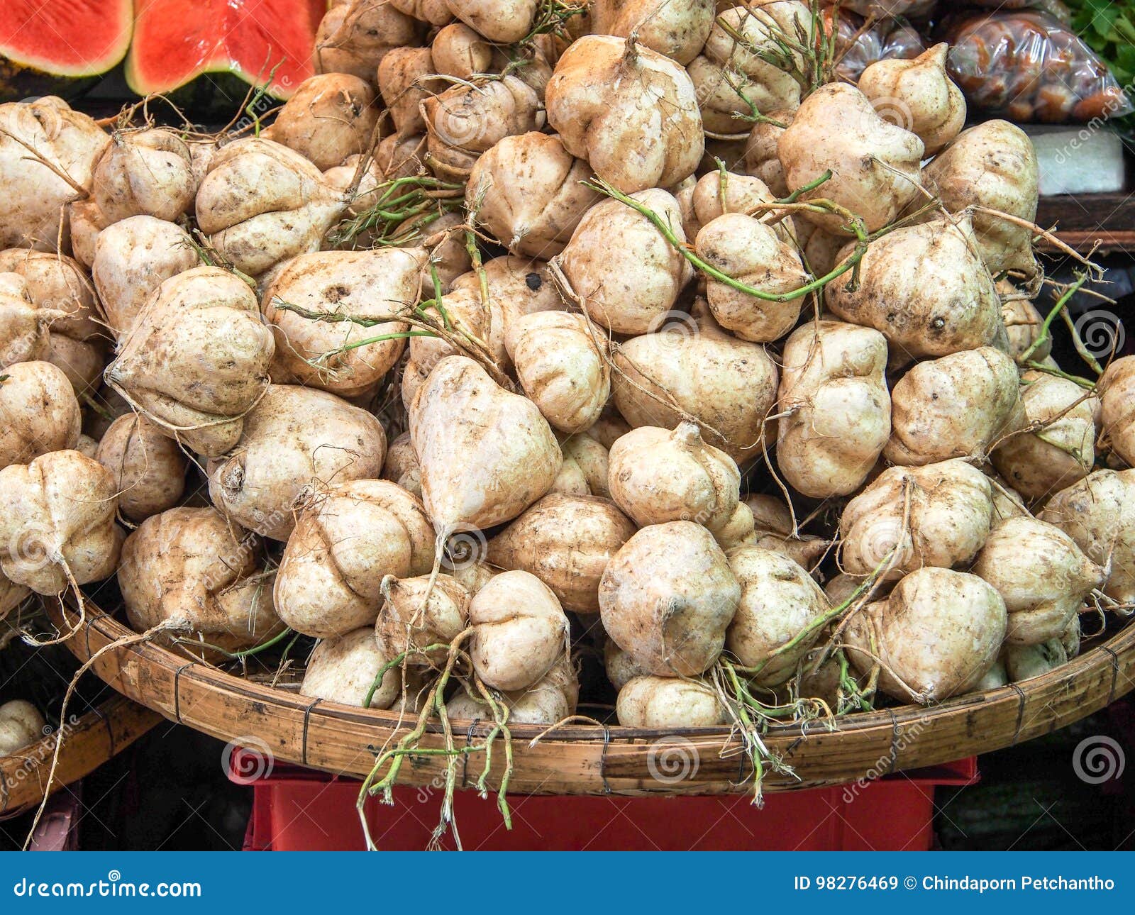 Fresh yam bean stock image. Image of fruit, delicious - 98276469