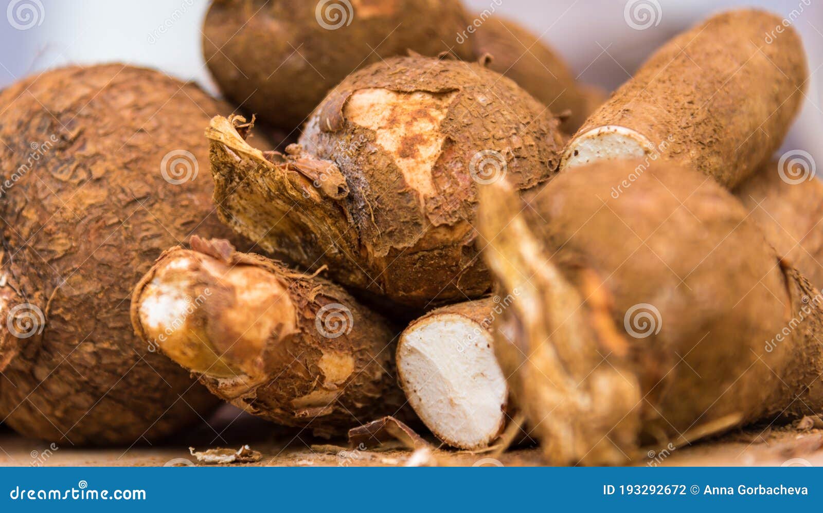 Fresh Yam at the Street Market Stock Photo - Image of herbaceous ...