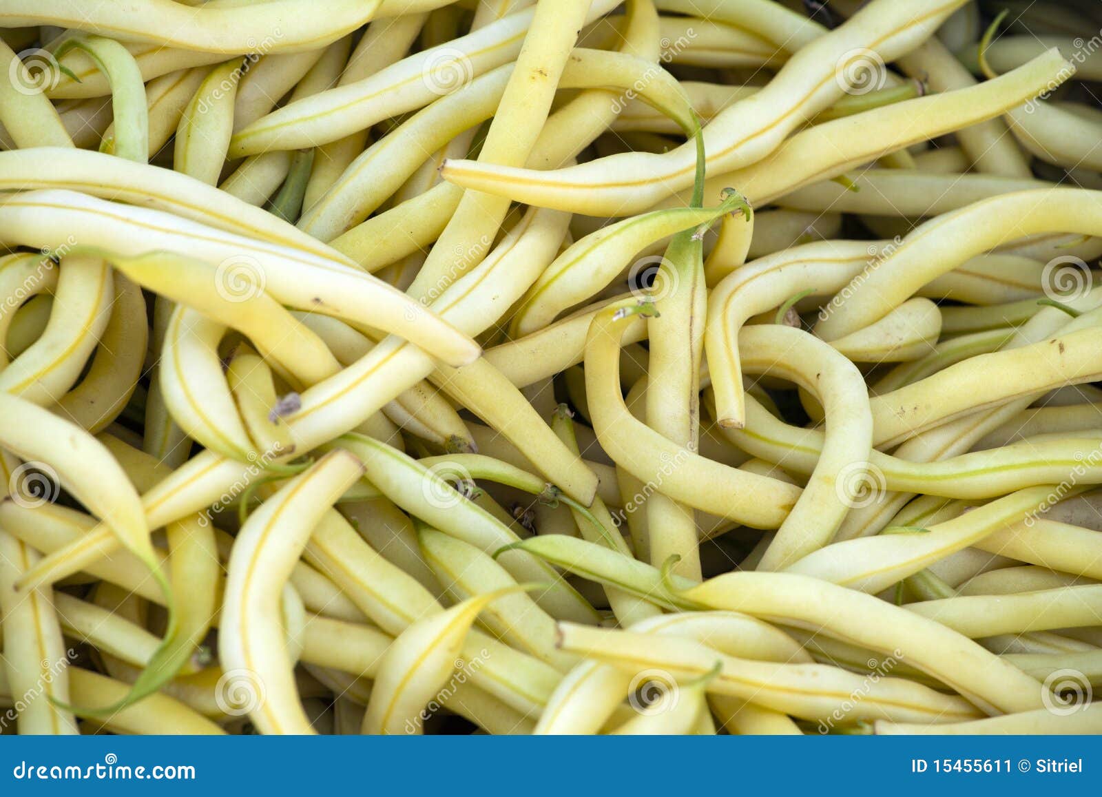 Fresh Yellow Beans on the Market Stock Image - Image of group, yellow ...