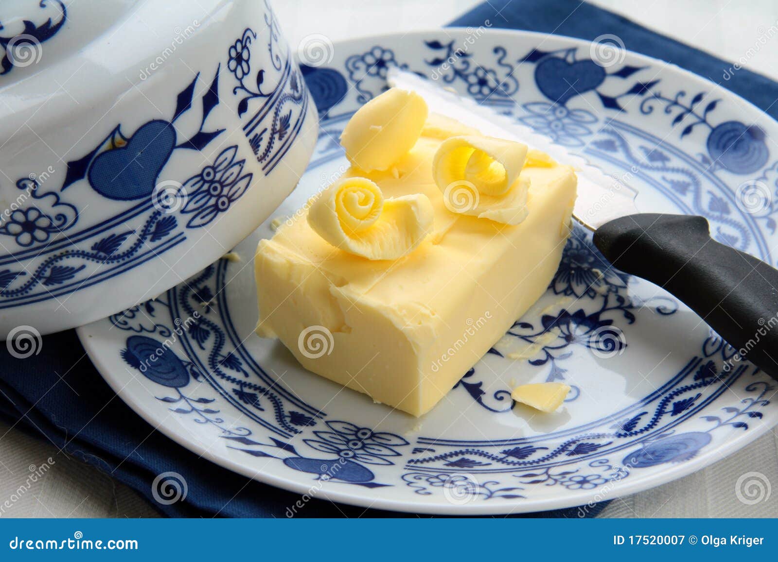 Fresh yellow butter stock image. Image of butter, plate - 17520007