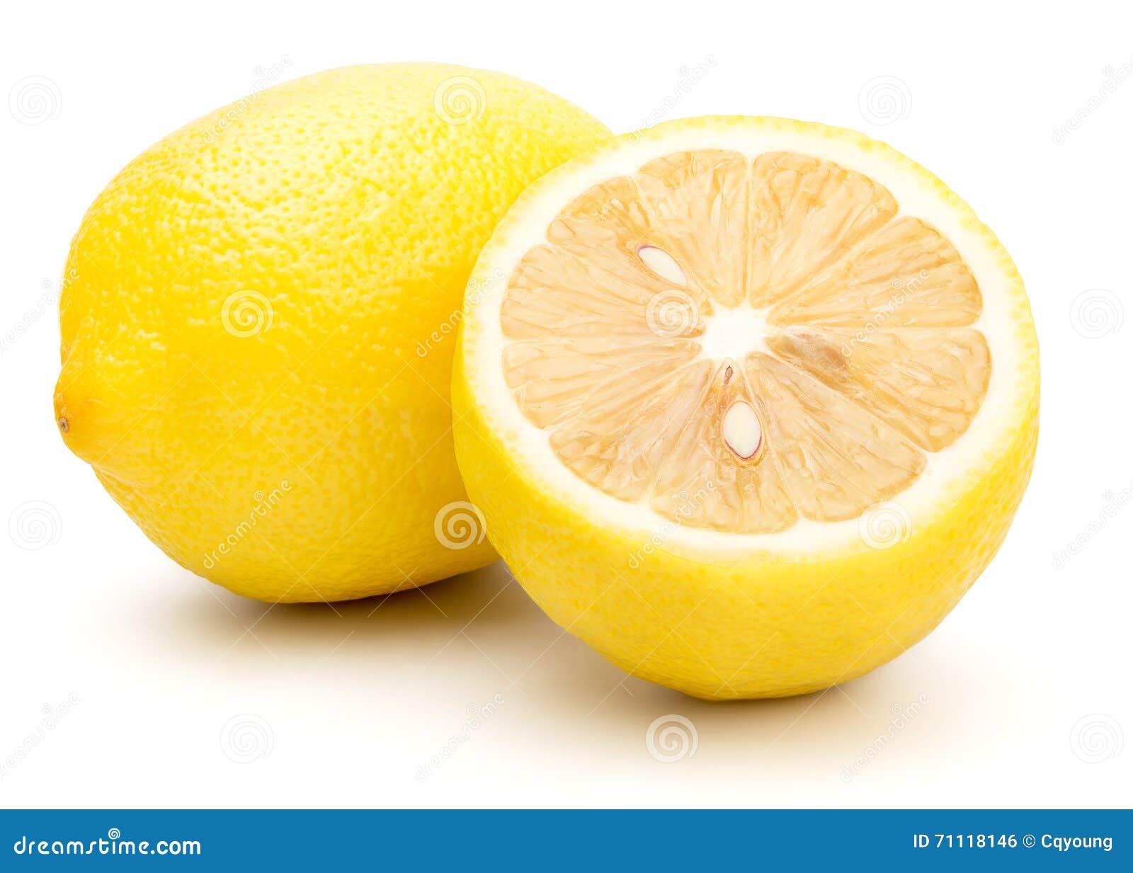 Fresh Yellow Lemon stock photo. Image of slice, clipping - 71118146