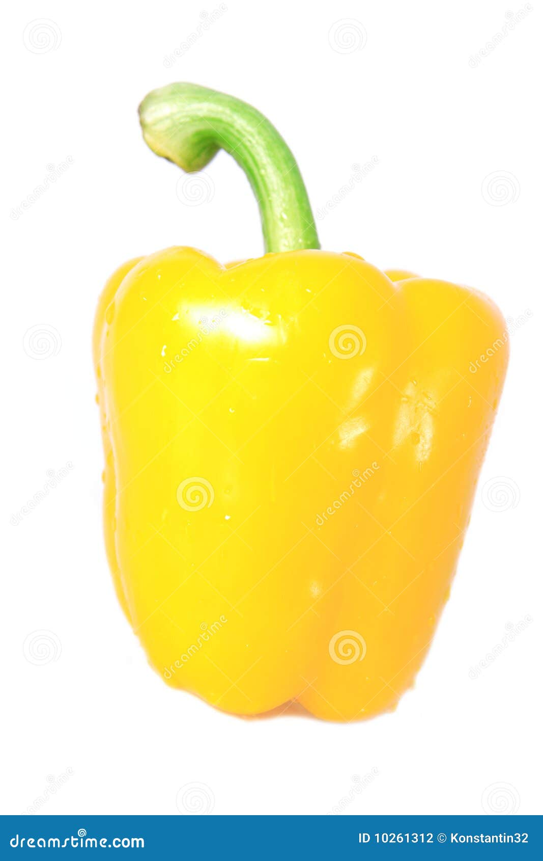 Fresh yellow paprika stock photo. Image of healthy, water - 10261312