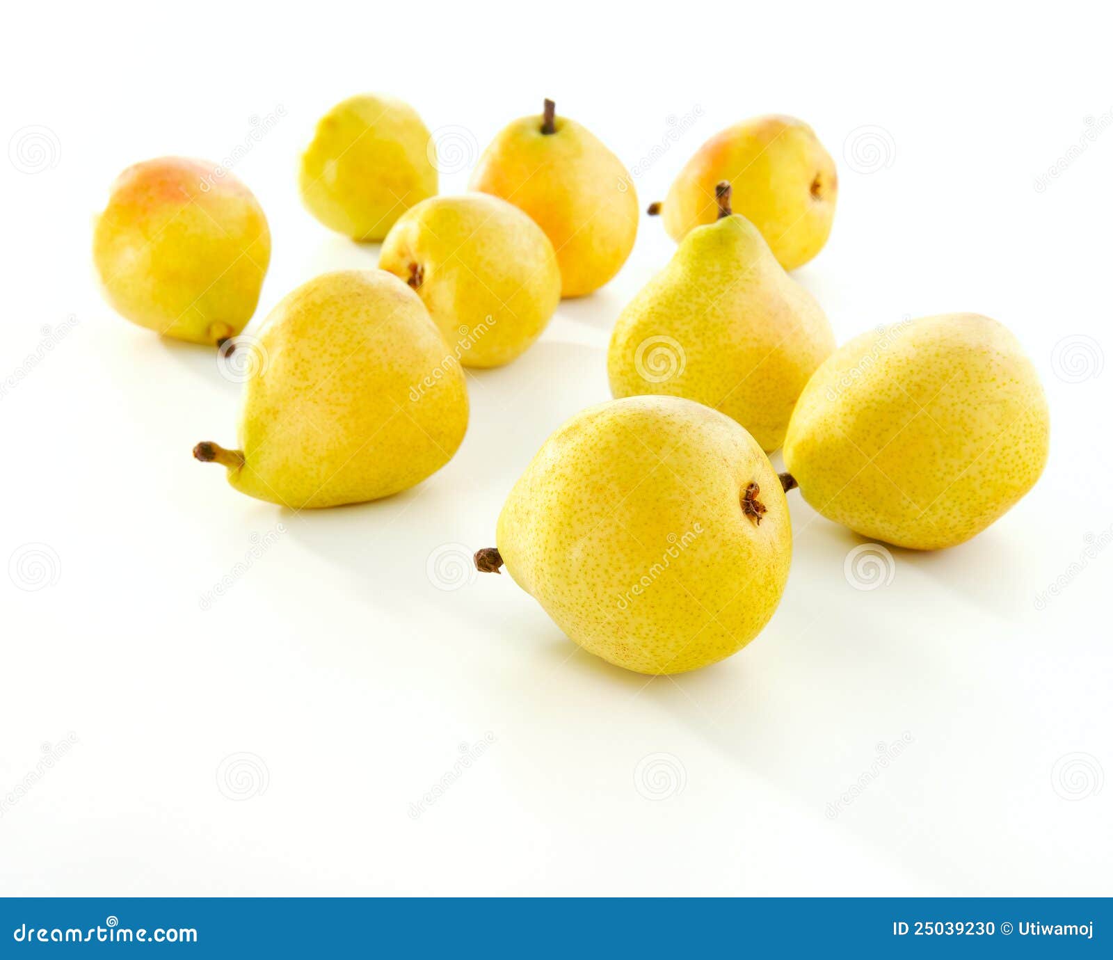 Fresh yellow pears stock photo. Image of edible, arrangement - 25039230