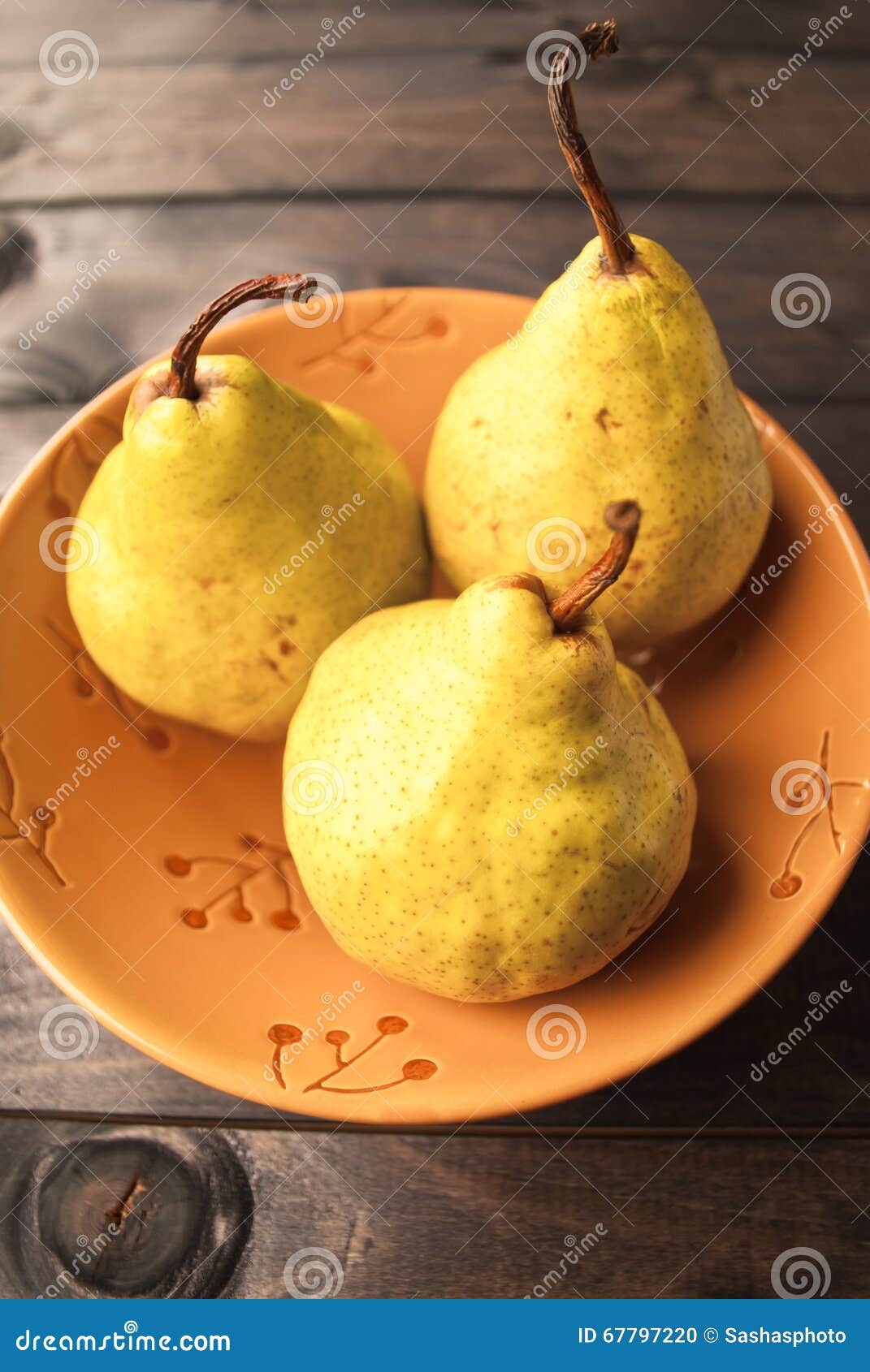 Fresh yellow pears stock photo. Image of color, background - 67797220
