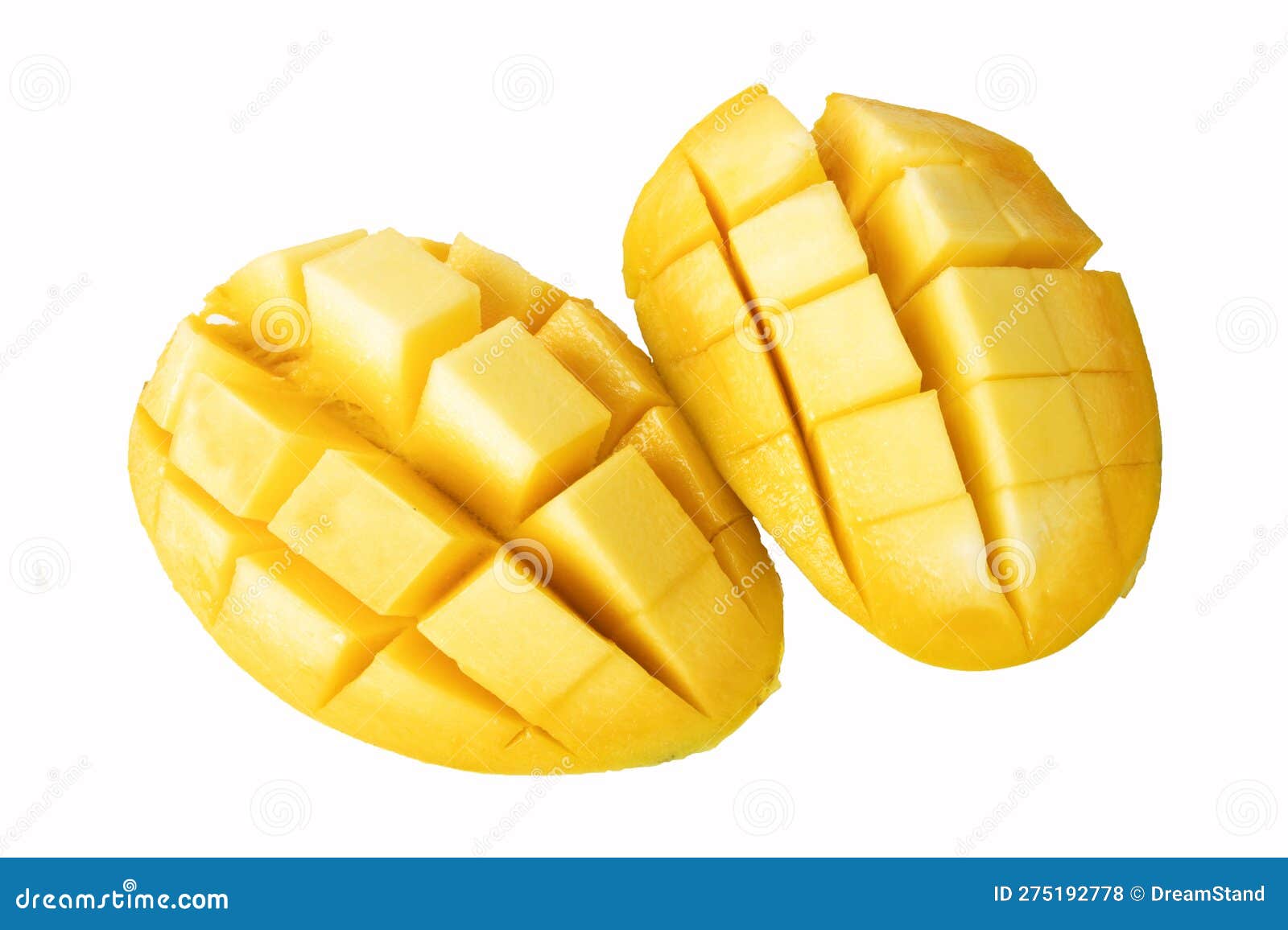 Fresh Yellow Ripen Mango Isolated Stock Photo - Image of leaf, juicy ...
