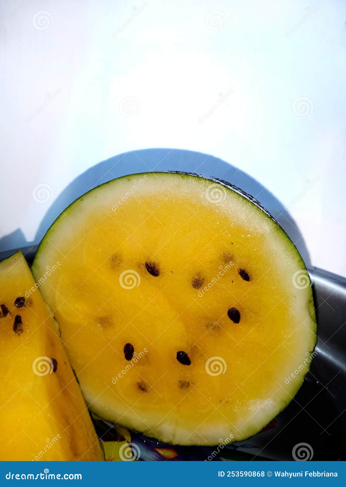 Fresh Yellow Watermelon Eaten during the Day Stock Photo - Image of ...