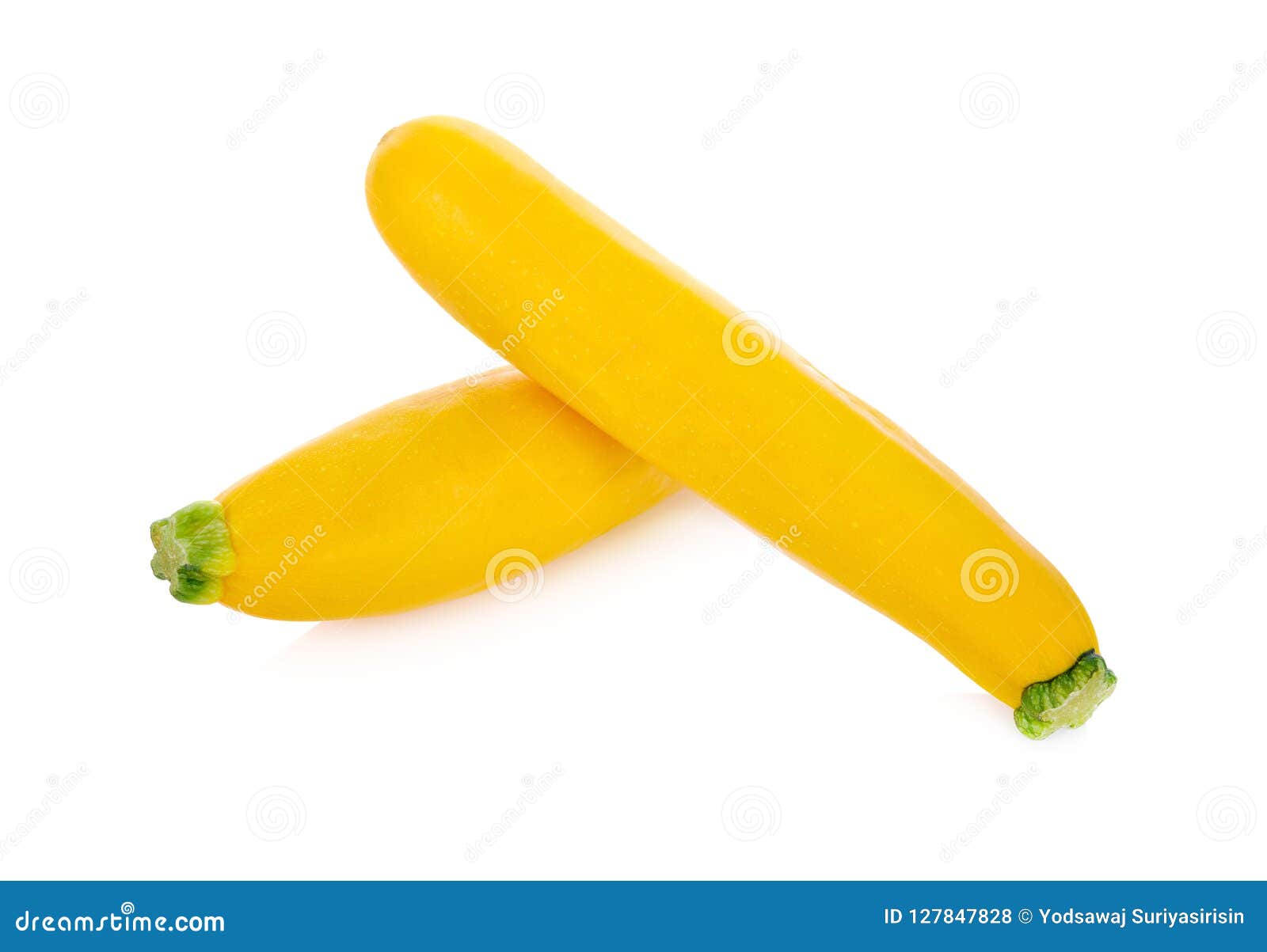 Fresh Yellow Zucchini on White Background Stock Photo - Image of ...