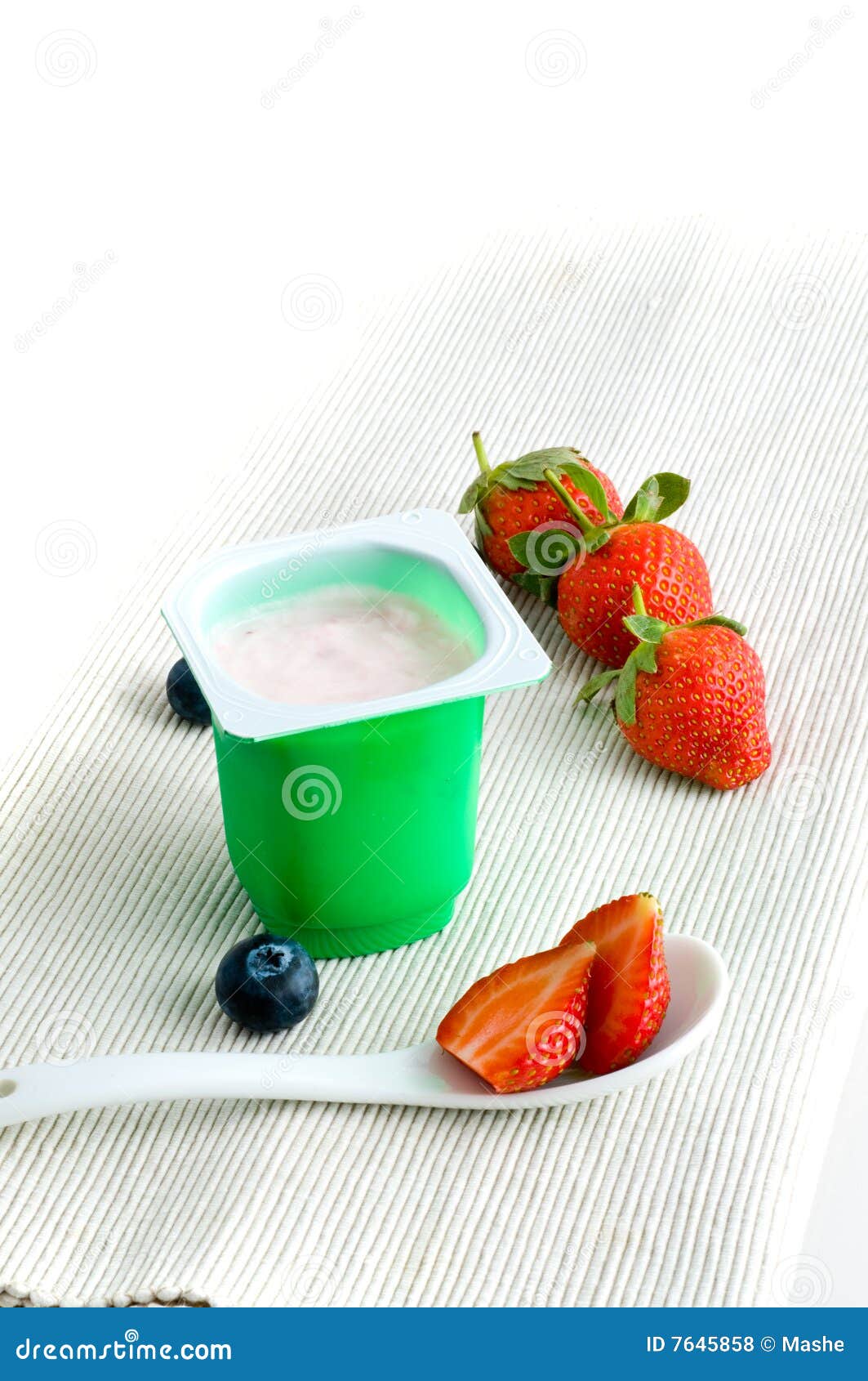Fresh yoghurt stock photo. Image of berry, mousse, yogurt - 7645858