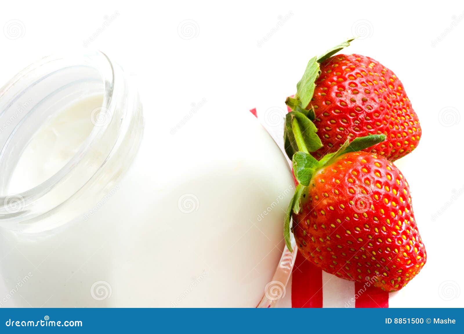 Fresh yoghurt stock photo. Image of berry, bowl, white - 8851500