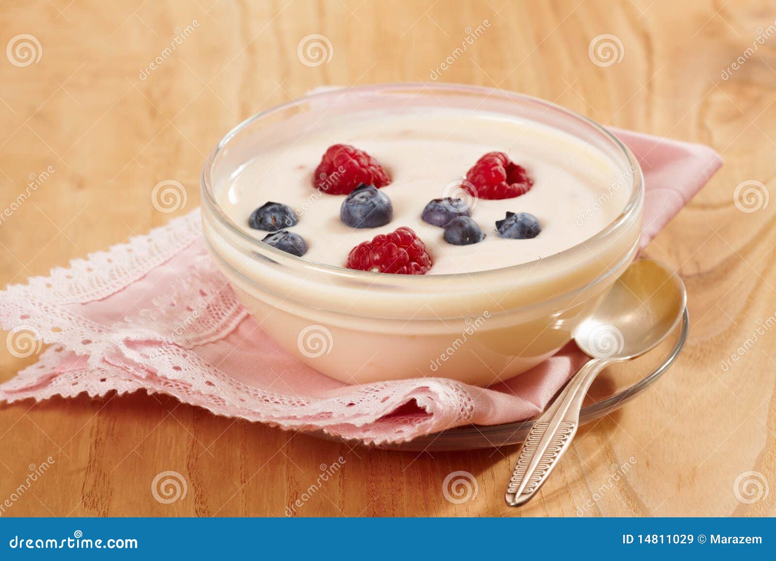 Fresh yogurt stock image. Image of pink, kitchen, meal - 14811029