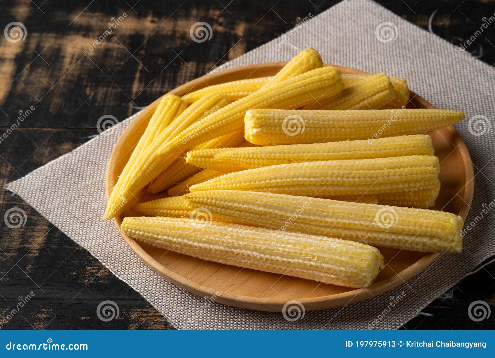 Baby Corn Fruit On Plant.Close Up Of Young Corn Hair In The Garden ...
