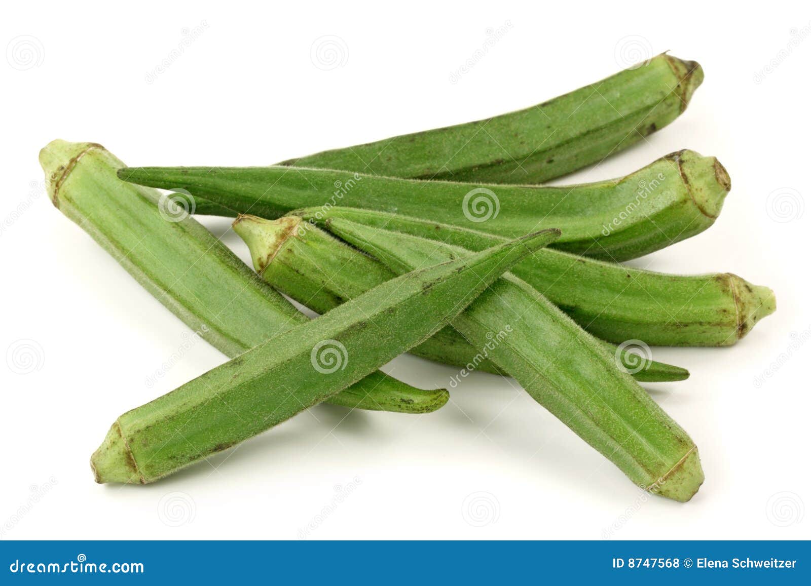 Fresh young okra stock photo. Image of horizontal, pile - 8747568