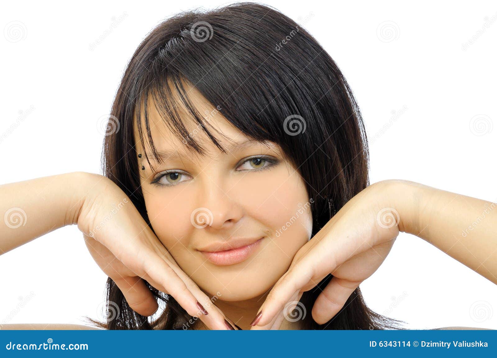 Fresh young pretty girl stock photo. Image of isolated - 6343114