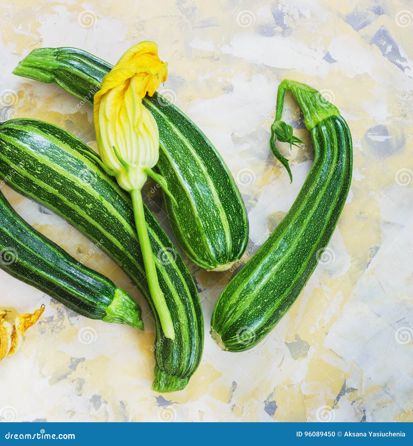 Fresh Zucchini on Light Background Stock Photo - Image of leaf, bright ...