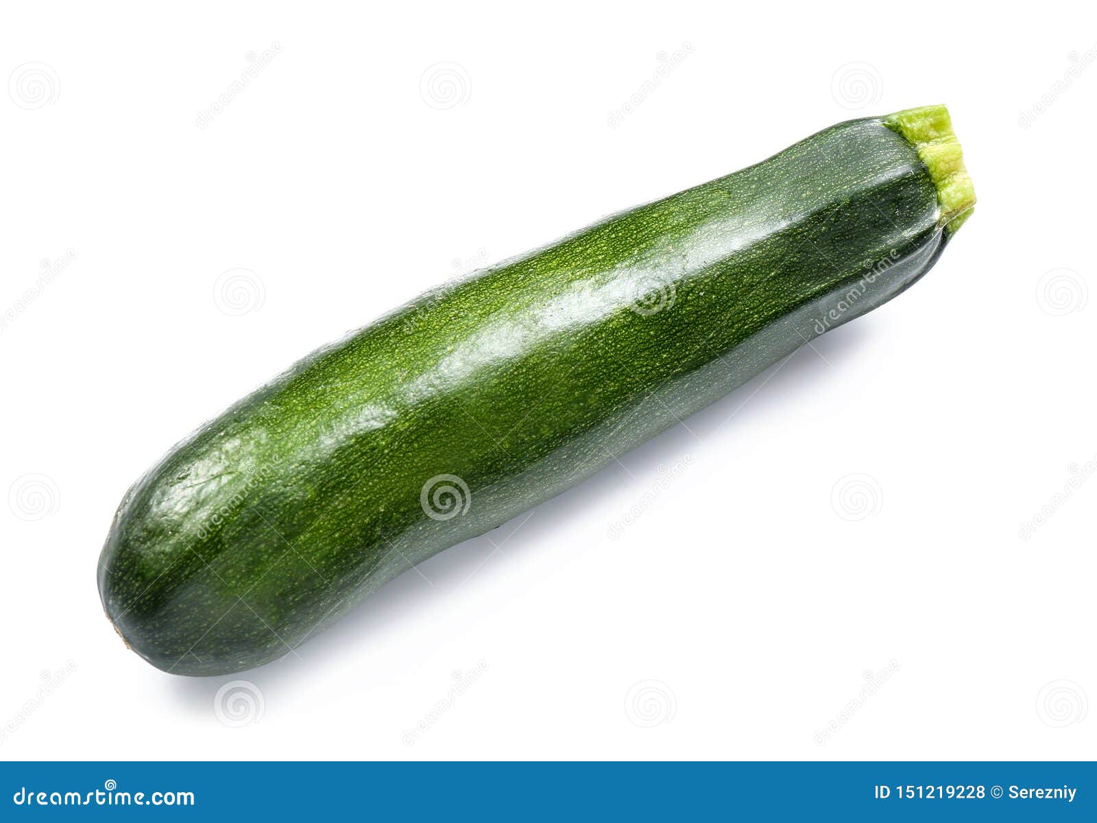 Fresh Zucchini on White Background Stock Photo - Image of organic ...