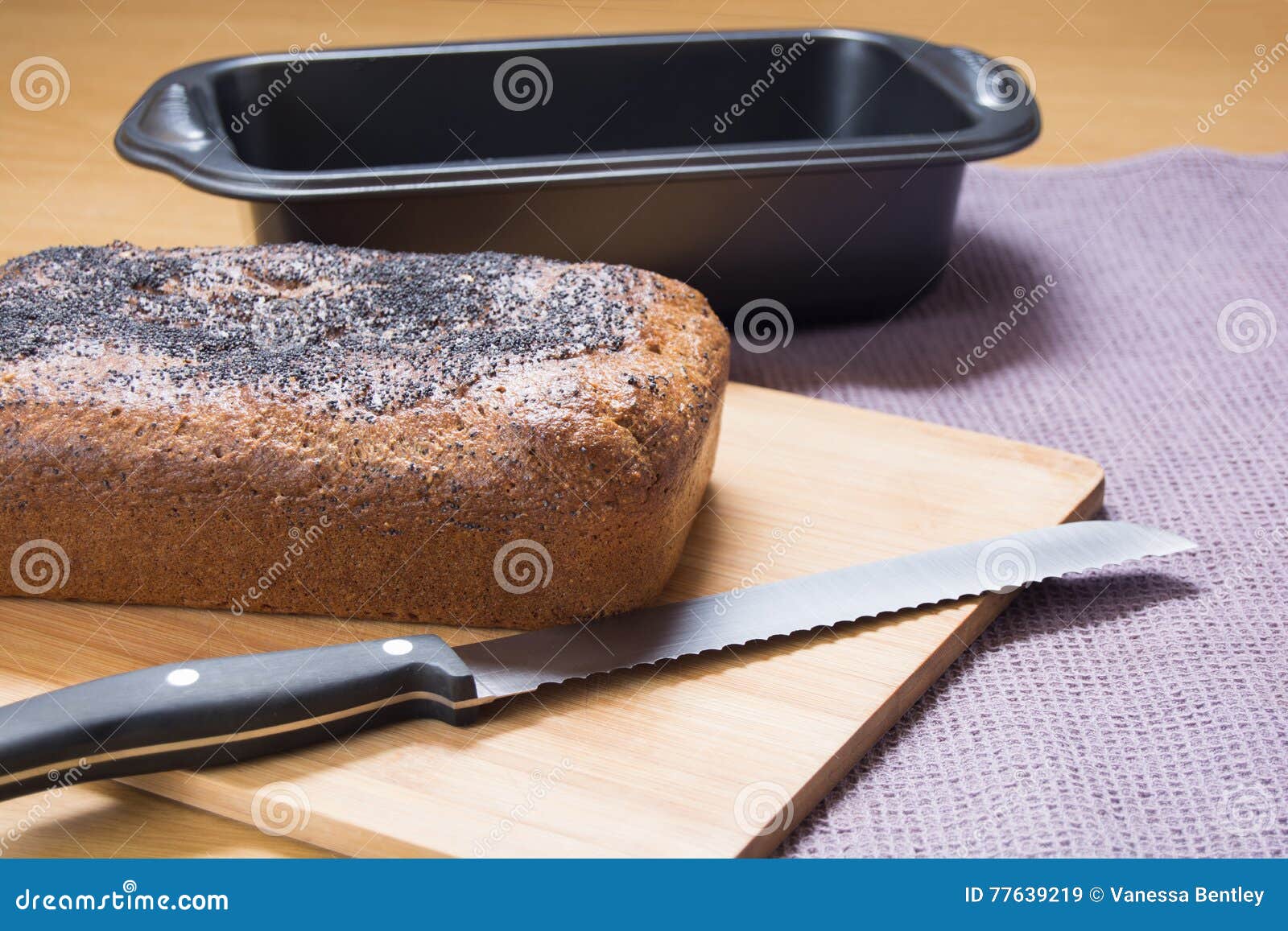Freshly Baked Banting (paleo) Bread Stock Image - Image of pumpkin ...