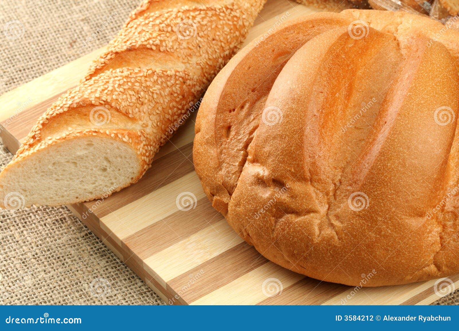 Freshly baked bread stock photo. Image of carbohydrates - 3584212