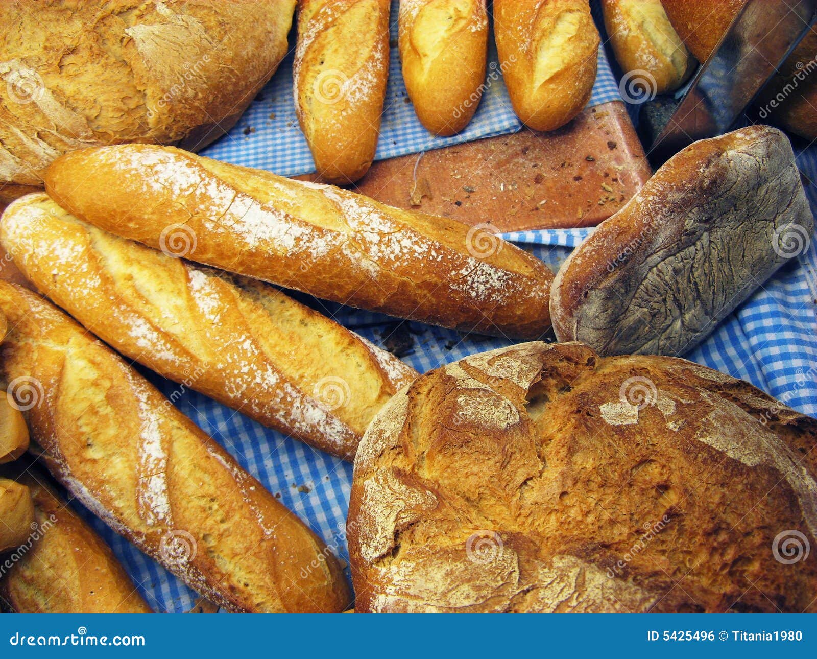 Freshly Baked Bread stock photo. Image of organic, grain - 5425496