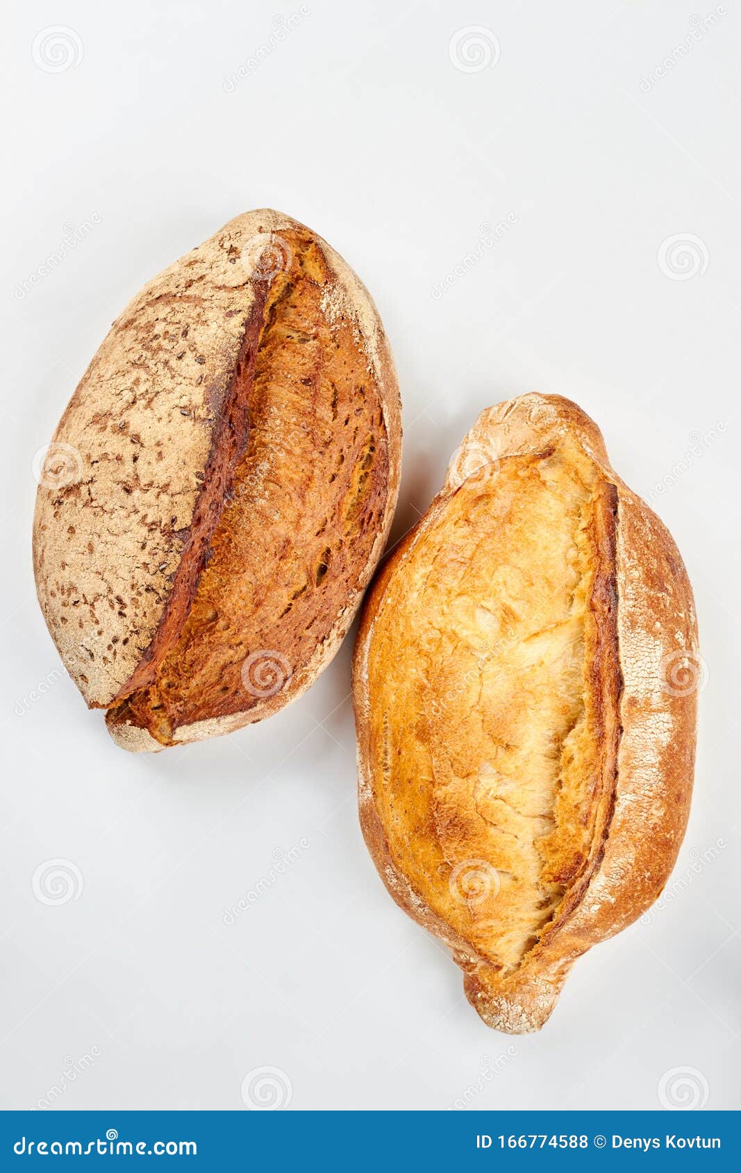 Freshly Baked Bread, Top View. Stock Photo - Image of grain, fresh ...