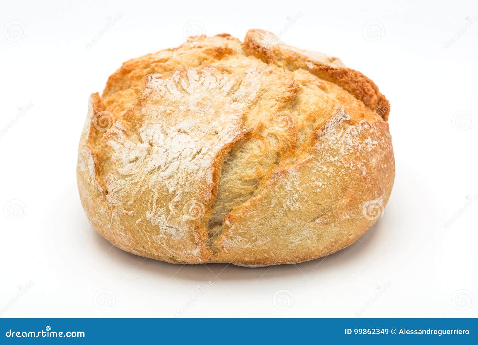 Baked Bread on White Background Stock Image - Image of pastry, meal ...