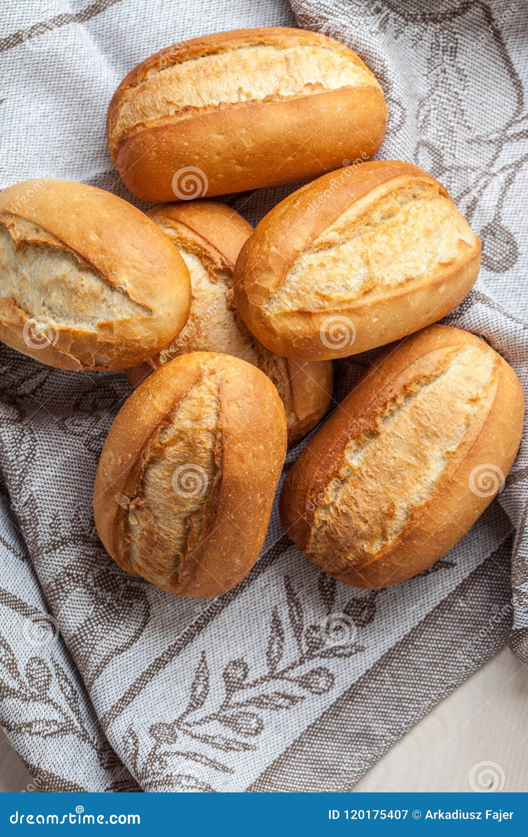 Freshly baked crusty rolls stock image. Image of crusty - 120175407