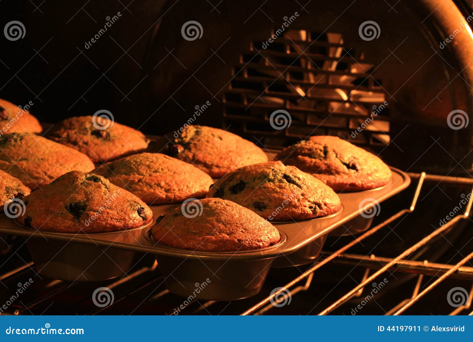 Freshly baked muffins stock image. Image of berry, granola - 44197911