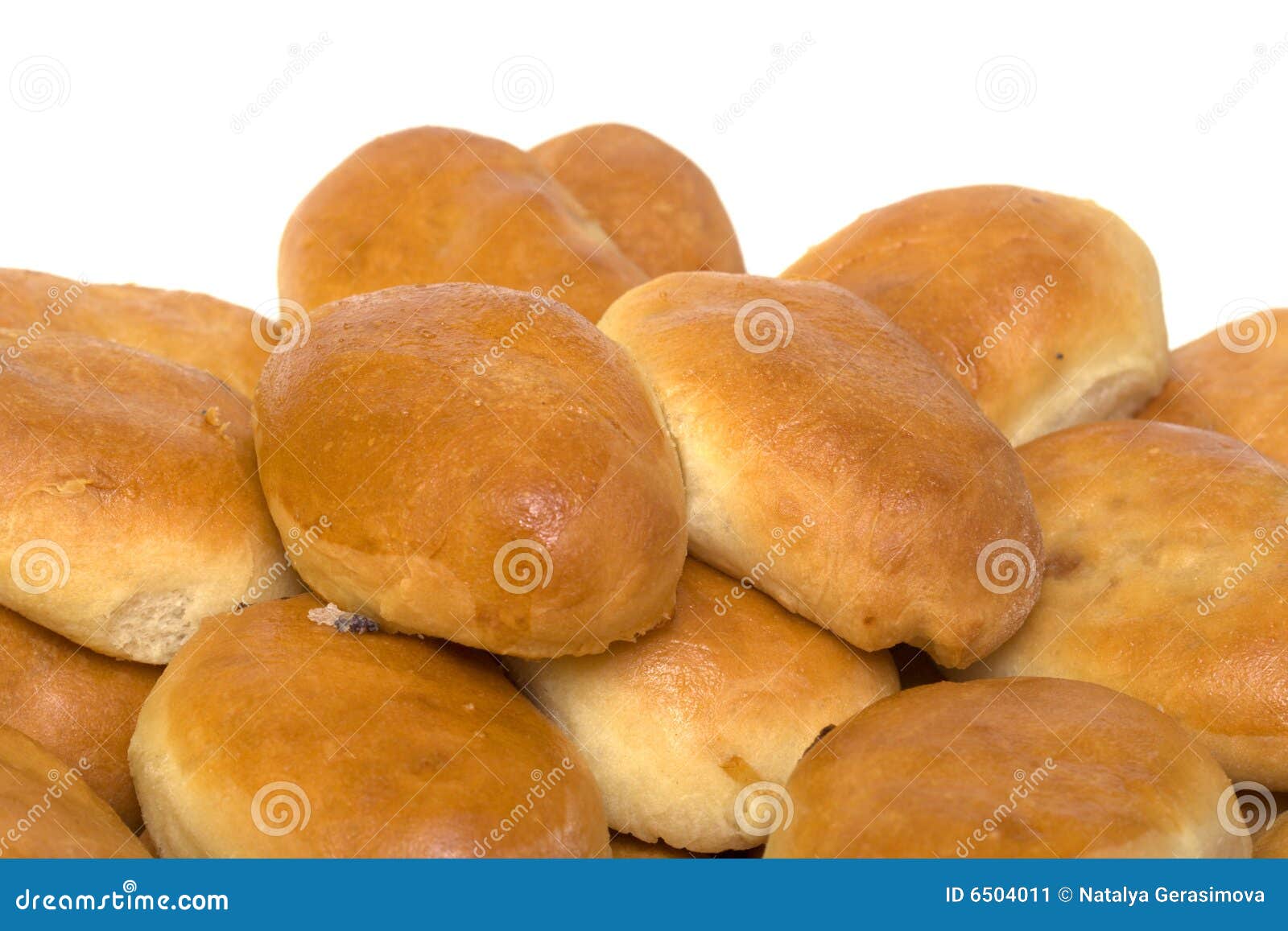 Freshly baked patty stock image. Image of gold, isolated - 6504011