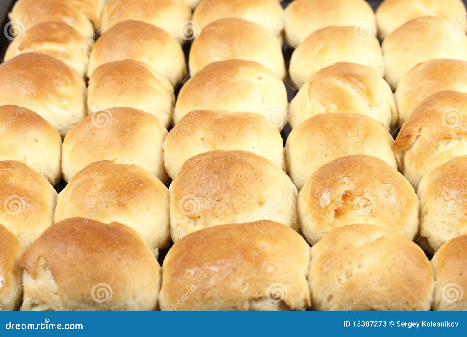 Freshly baked rolls stock image. Image of pastries, round - 13307273