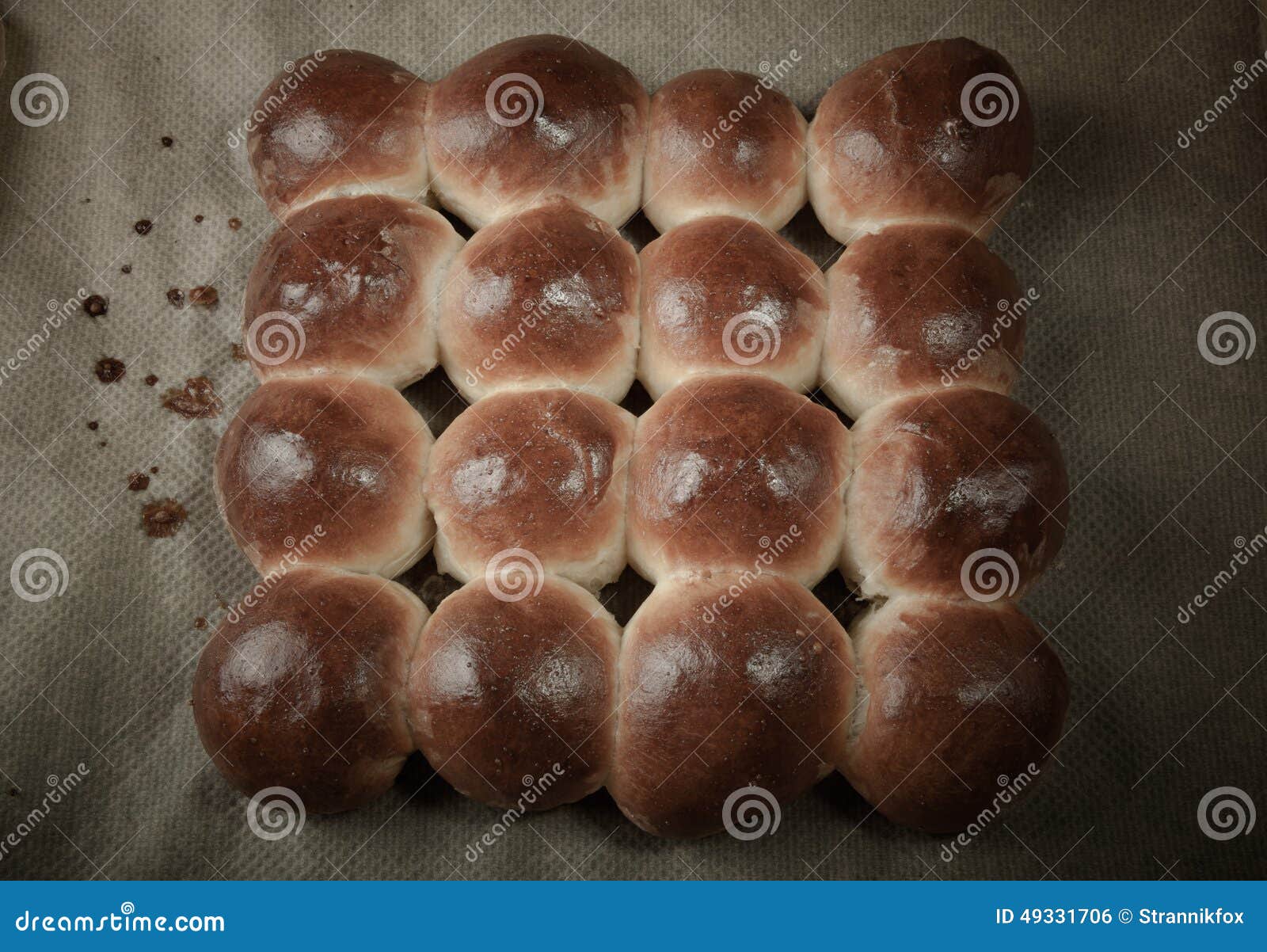 Freshly Baked Rolls only Taken Out of the Oven Stock Photo - Image of ...