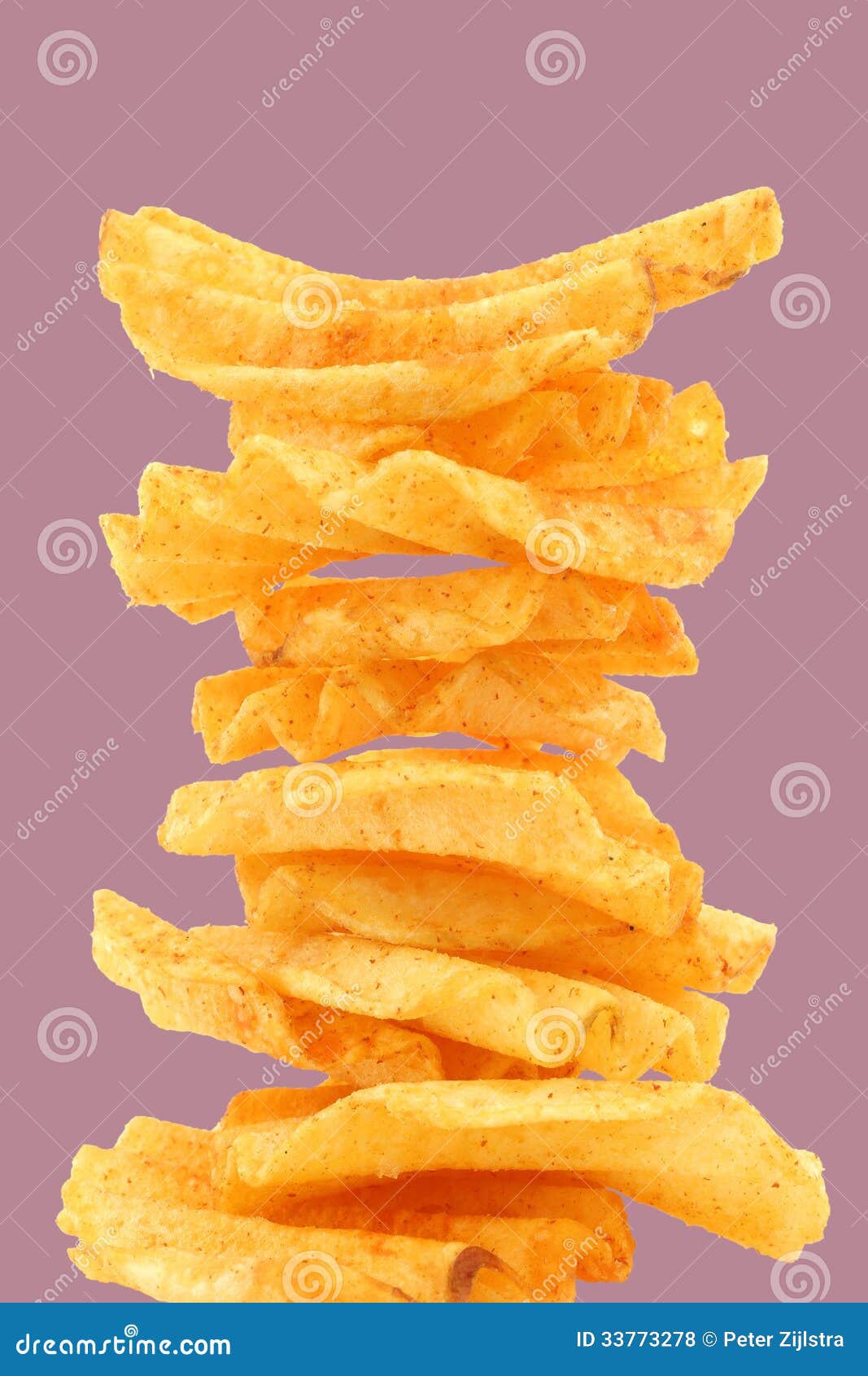Freshly Baked Stack of Deep Ridged Potato Chips Stock Photo - Image of ...