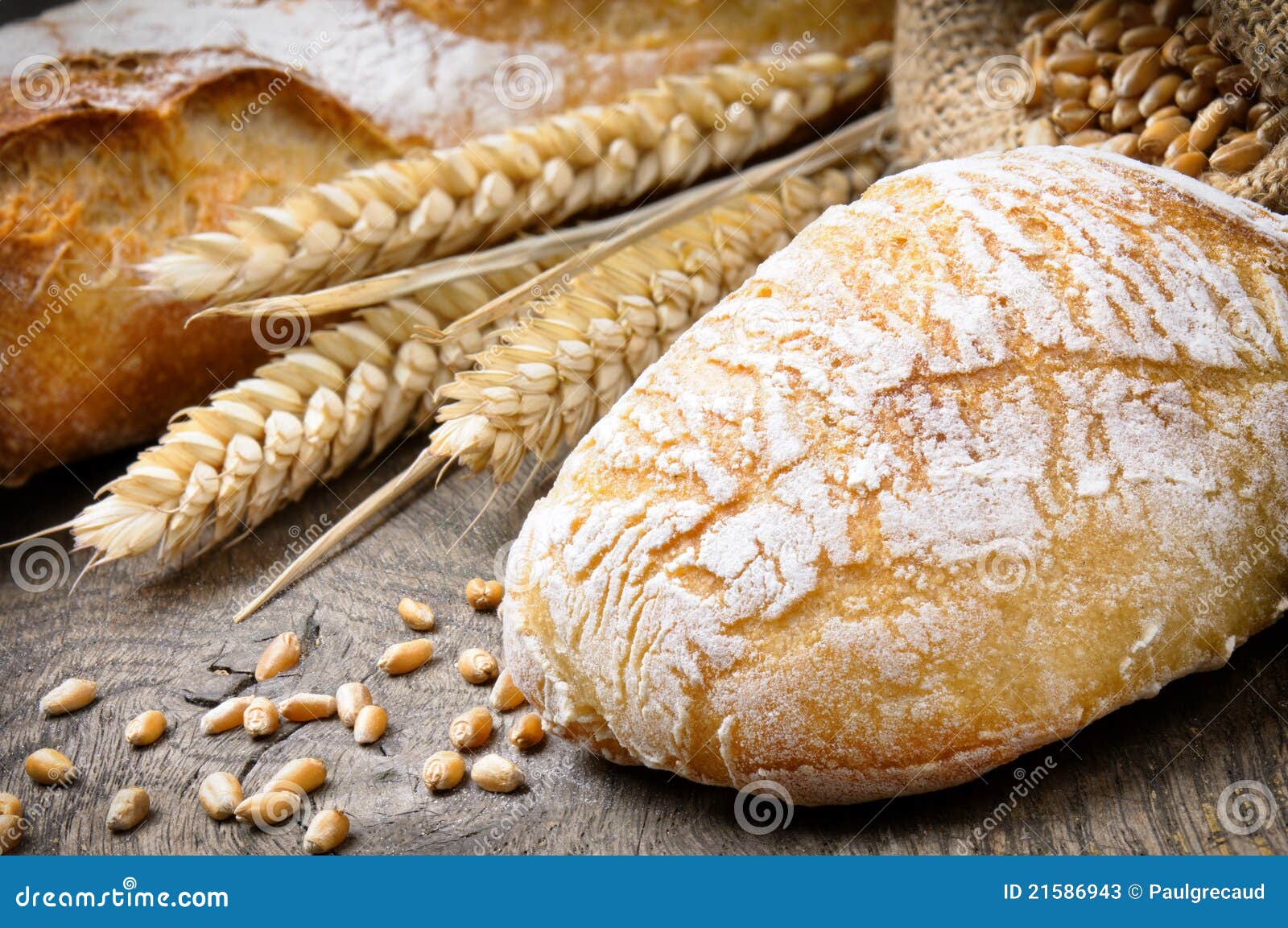 Freshly Baked Traditional Bread Stock Image - Image of fresh, bake ...