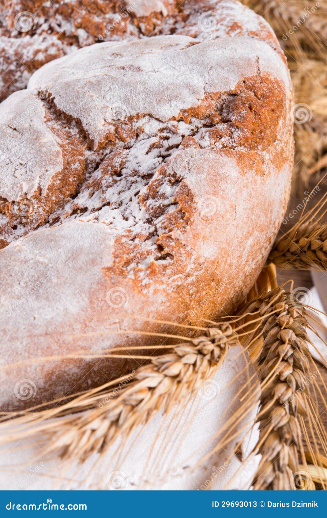 Freshly Baked Traditional Bread Stock Image - Image of bakery, closeup ...