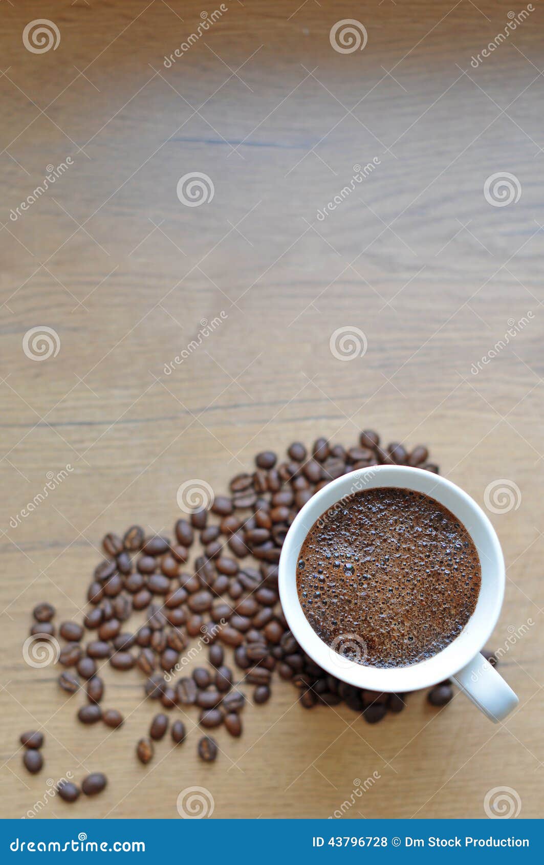 Freshly brewed coffee cup. stock photo. Image of restaurant - 43796728