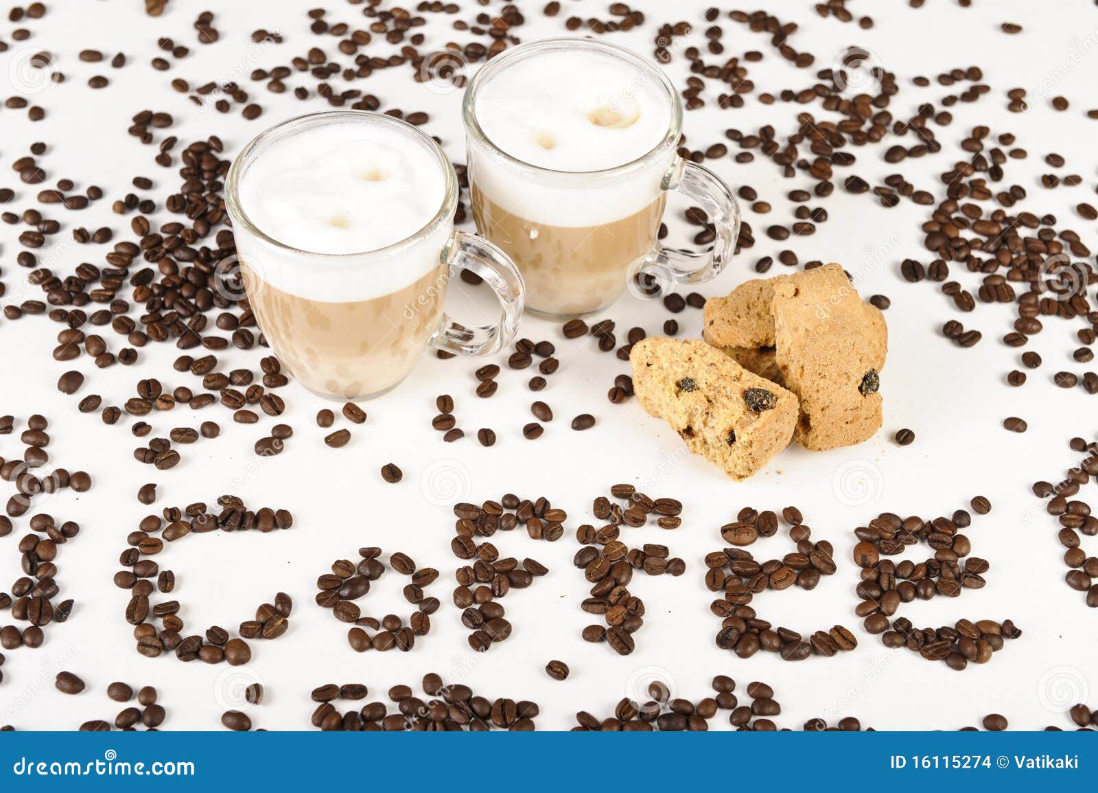 Freshly Brewed Latte Macchiato Stock Photo - Image of bean, mocha: 16115274