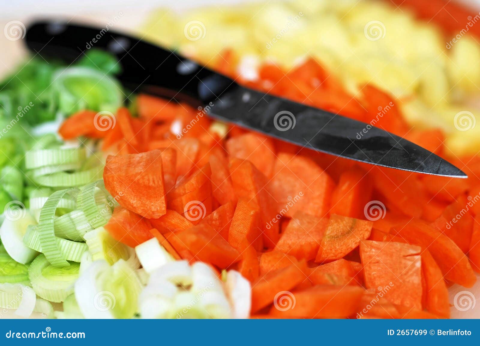 Freshly chopped vegetables stock image. Image of horizontal - 2657699