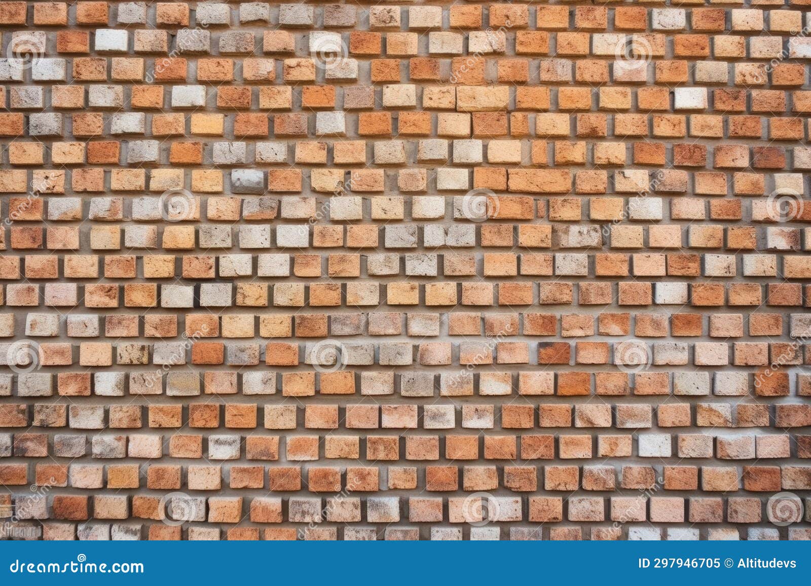Freshly Constructed Clean Brick Wall Stock Image - Image of texture ...