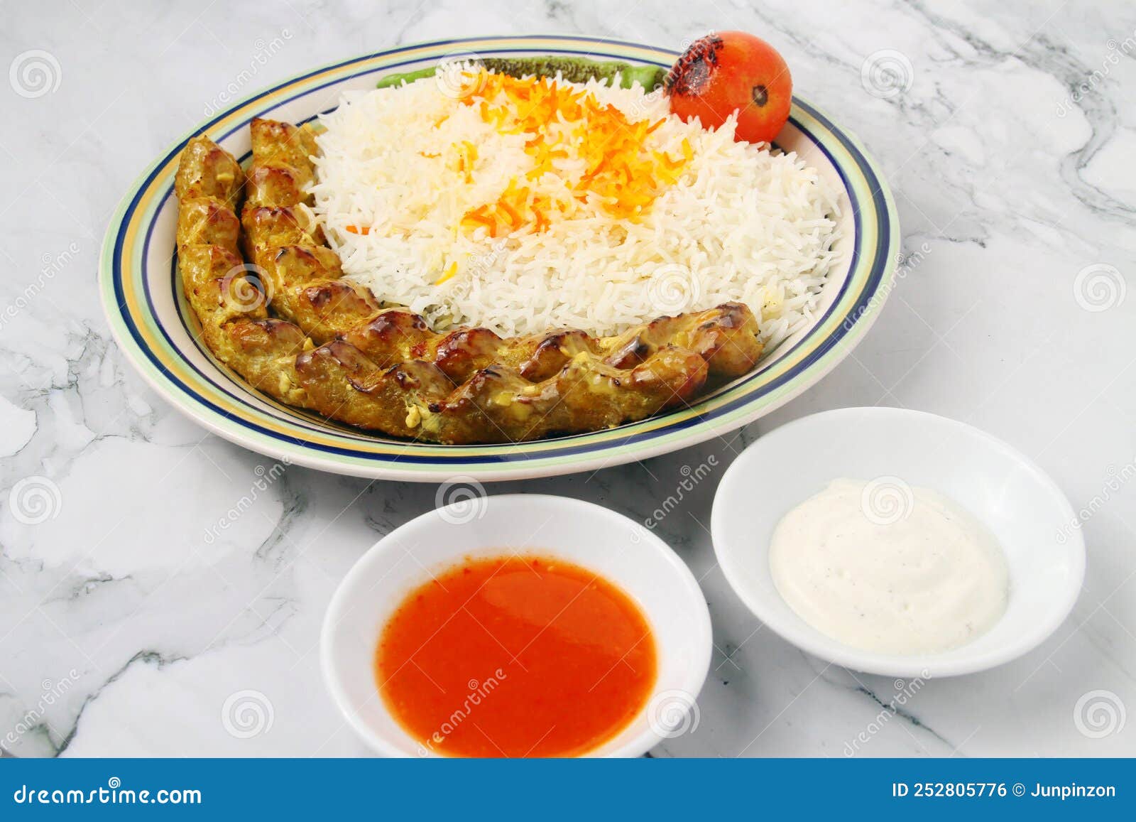 Freshly Cooked Chicken Kobideh Stock Photo - Image of chili, kebab ...