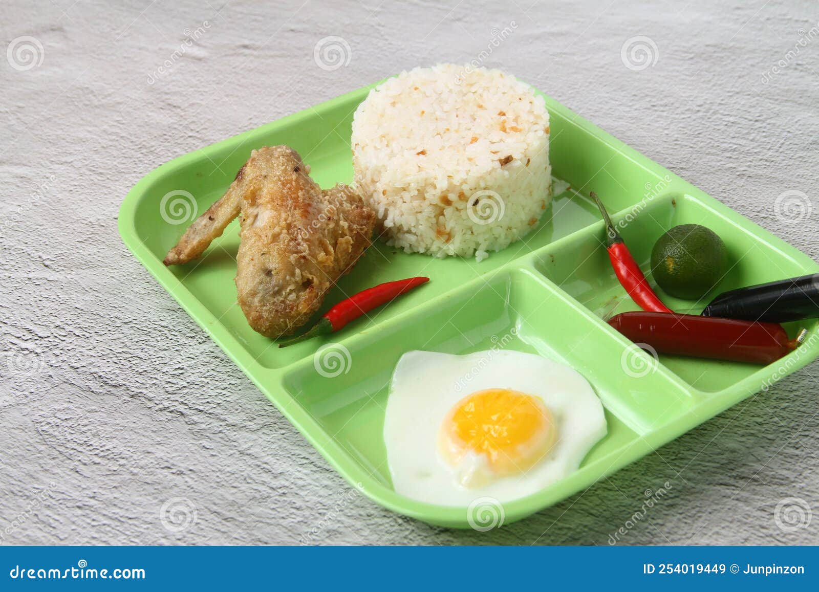 Freshly Cooked Filipino Food Called Chicksilog Stock Image - Image of ...