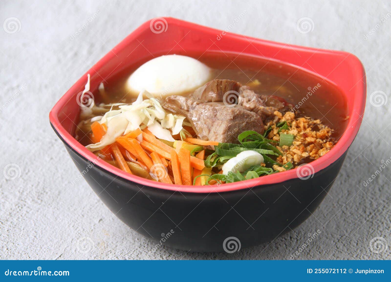 Freshly Cooked Filipino Food Called Pares Mami Stock Photo - Image of ...