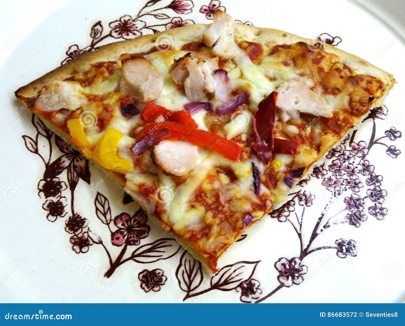 Freshly Cooked Pizza stock photo. Image of lunch, freshly - 86683572