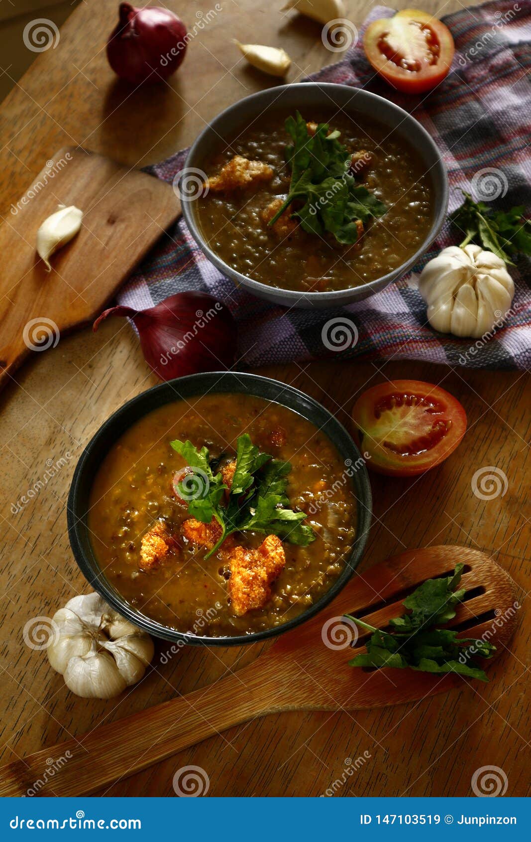 Freshly Cooked or Sauted Monggo Beans on a Bowl Stock Image - Image of ...