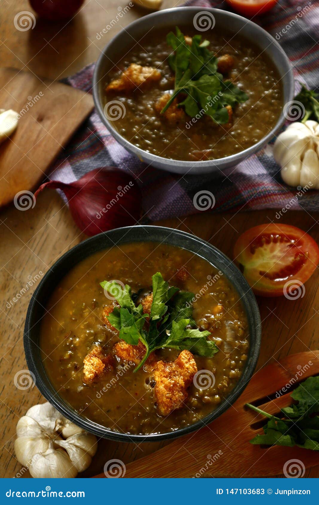 Freshly Cooked or Sauted Monggo Beans on a Bowl Stock Image - Image of ...