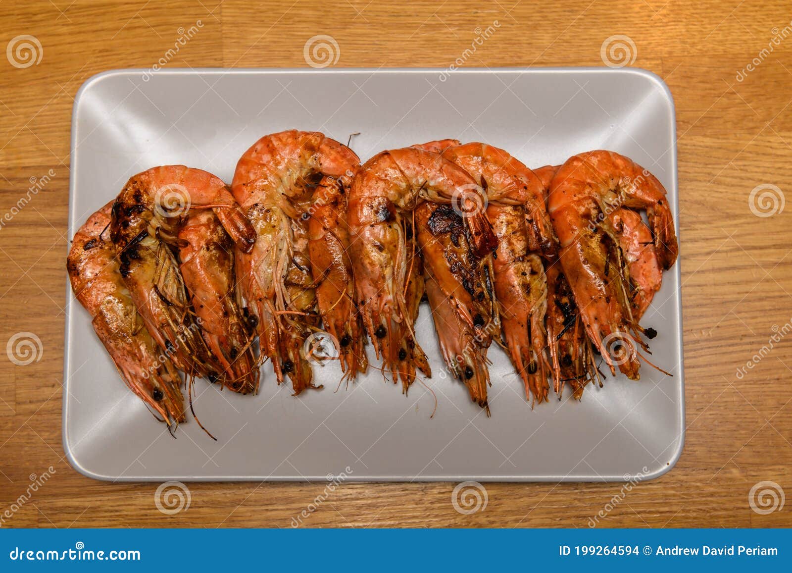 Freshly Cooked Whole Prawns on a Platter Stock Photo - Image of cuisine ...